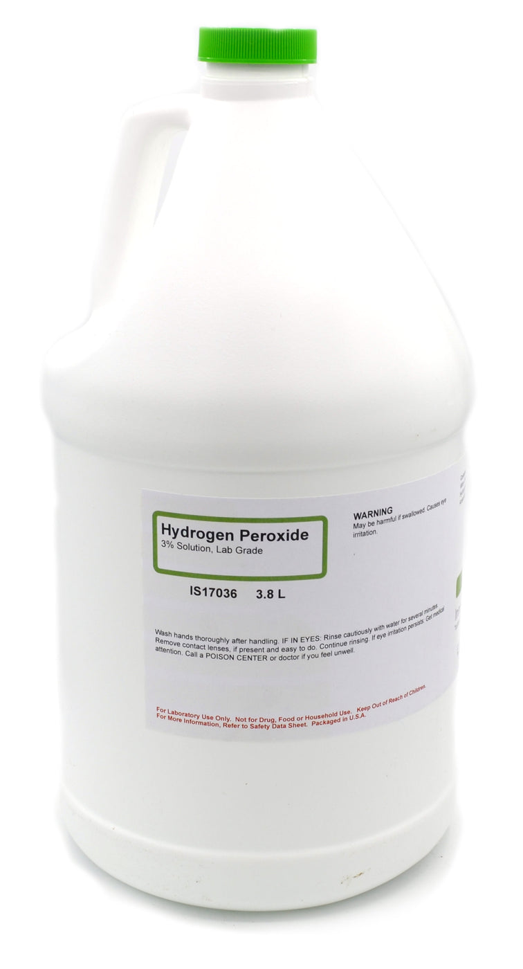 3% Laboratory-Grade Hydrogen Peroxide, 3.8L — hBARSCI