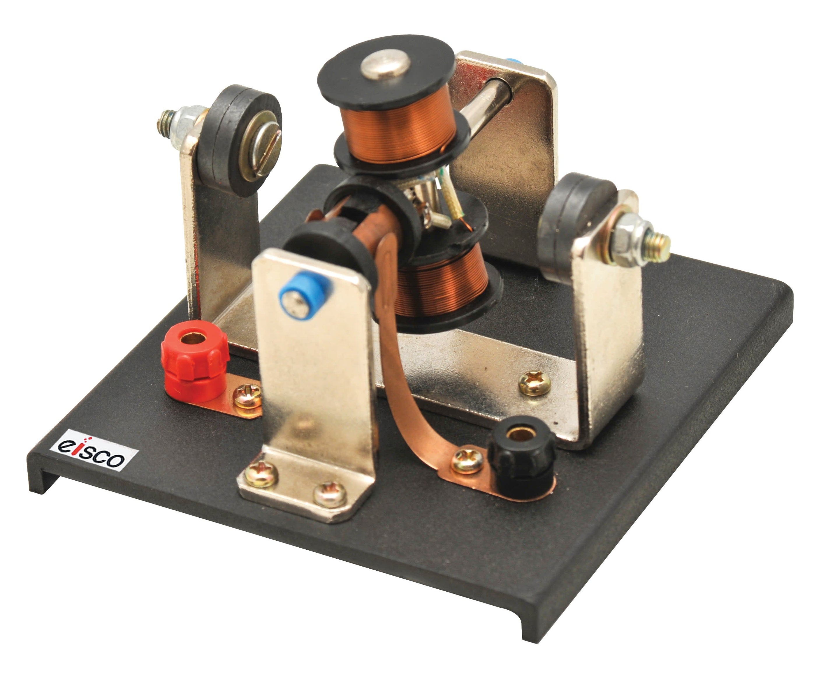 Simple Demonstration Motor - 2 Mounted Magnets Spin 2 Opposing Coils ...