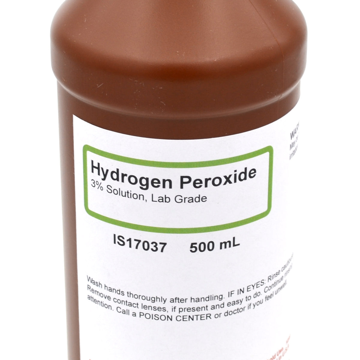 3% Laboratory-Grade Hydrogen Peroxide, 500mL — hBARSCI