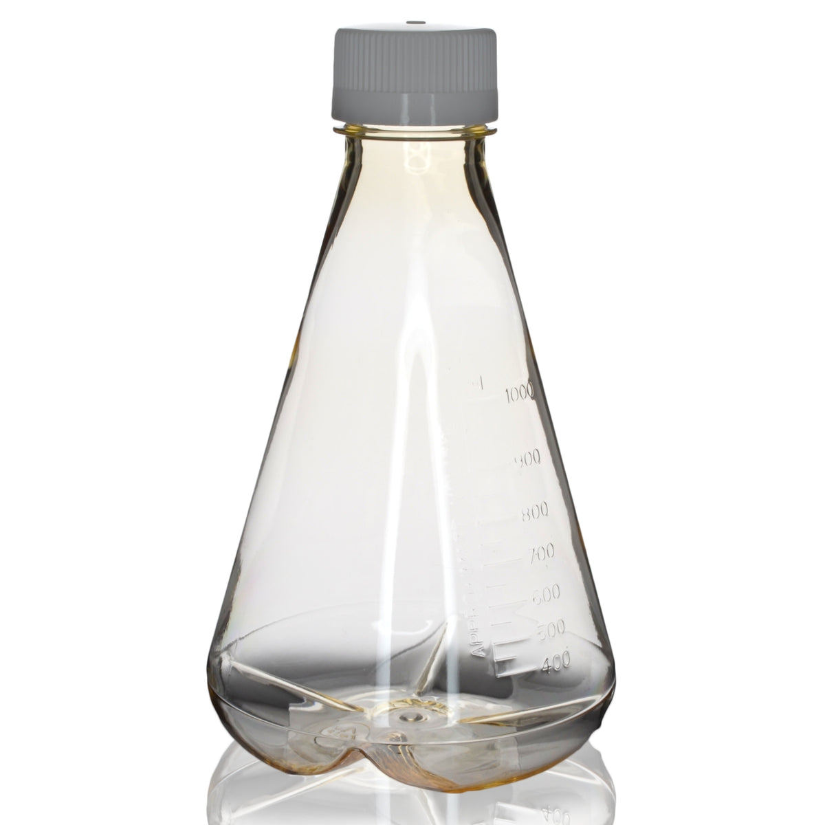 Eisco - Pack of 1, 1L Sterile Polycarbonate Erlenmeyer Flask, Non-Vent ...