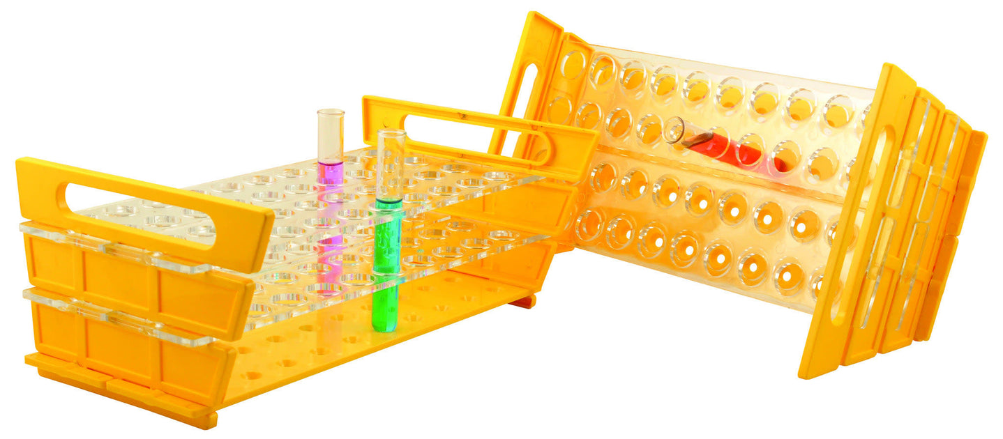 Test Tube Slant Rack - Holds 40 x 20mm Diameter Tubes at 5° or 20° Sla ...