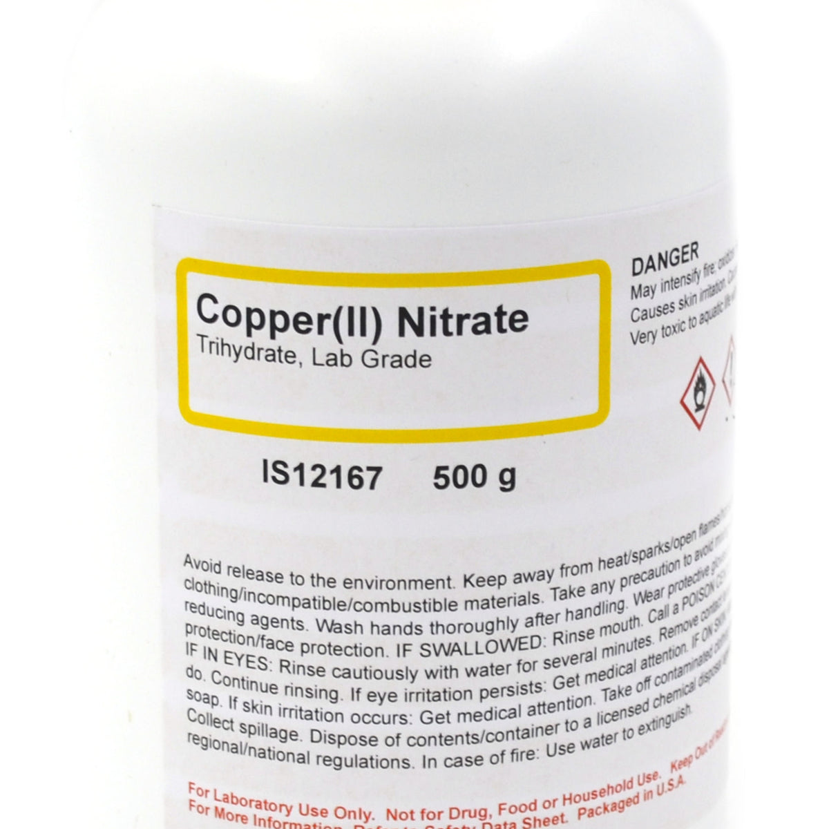 Lab-Grade Copper (II) Nitrate Trihydrate, 500g — hBARSCI