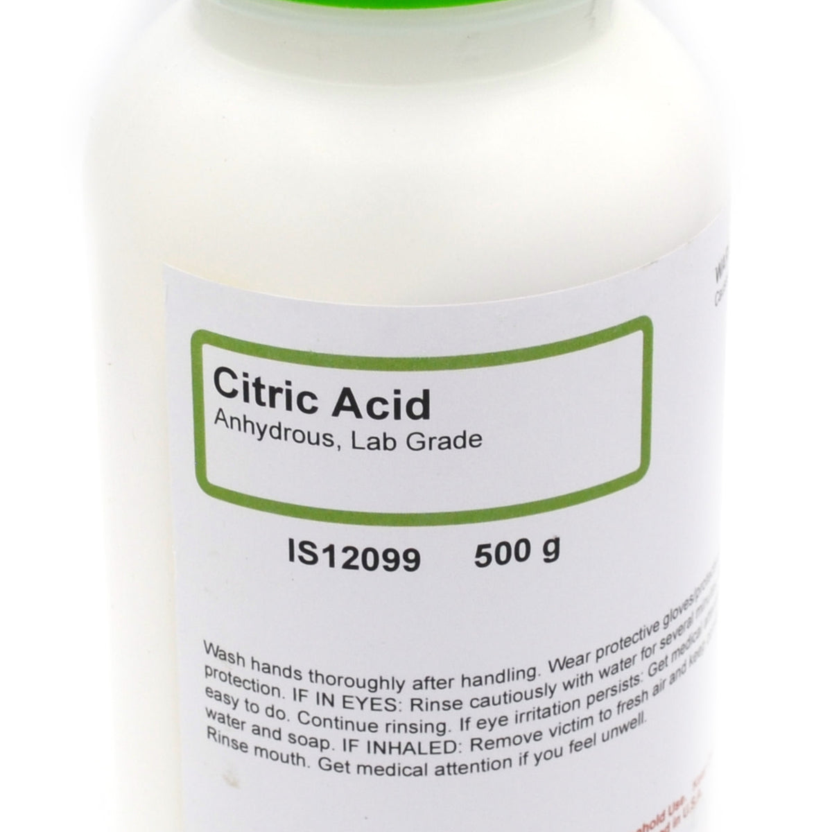 Anhydrous Laboratory-Grade Citric Acid, 500g — hBARSCI
