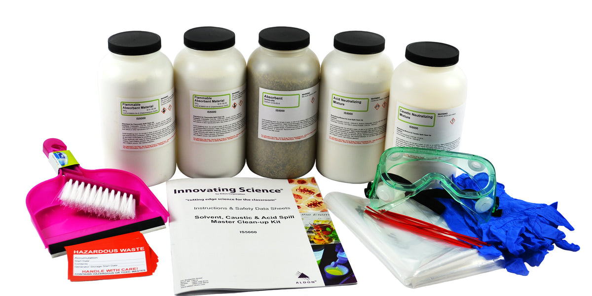 Solvent, Caustic & Acid Neutralization and Spill Clean Up Master Kit ...