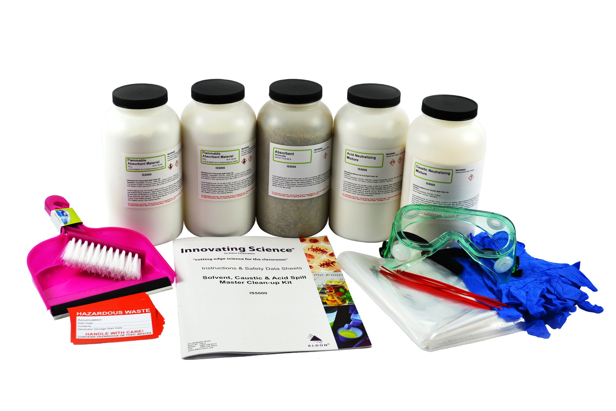 Solvent, Caustic & Acid Neutralization and Spill Clean Up Master Kit ...