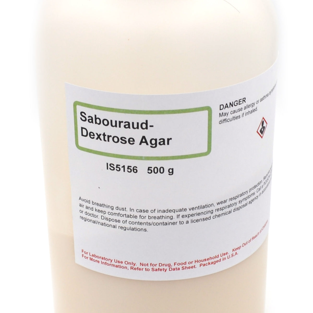 Sabouraud-Dextrose Agar 500g, Makes 7 Liters of Medium — hBARSCI