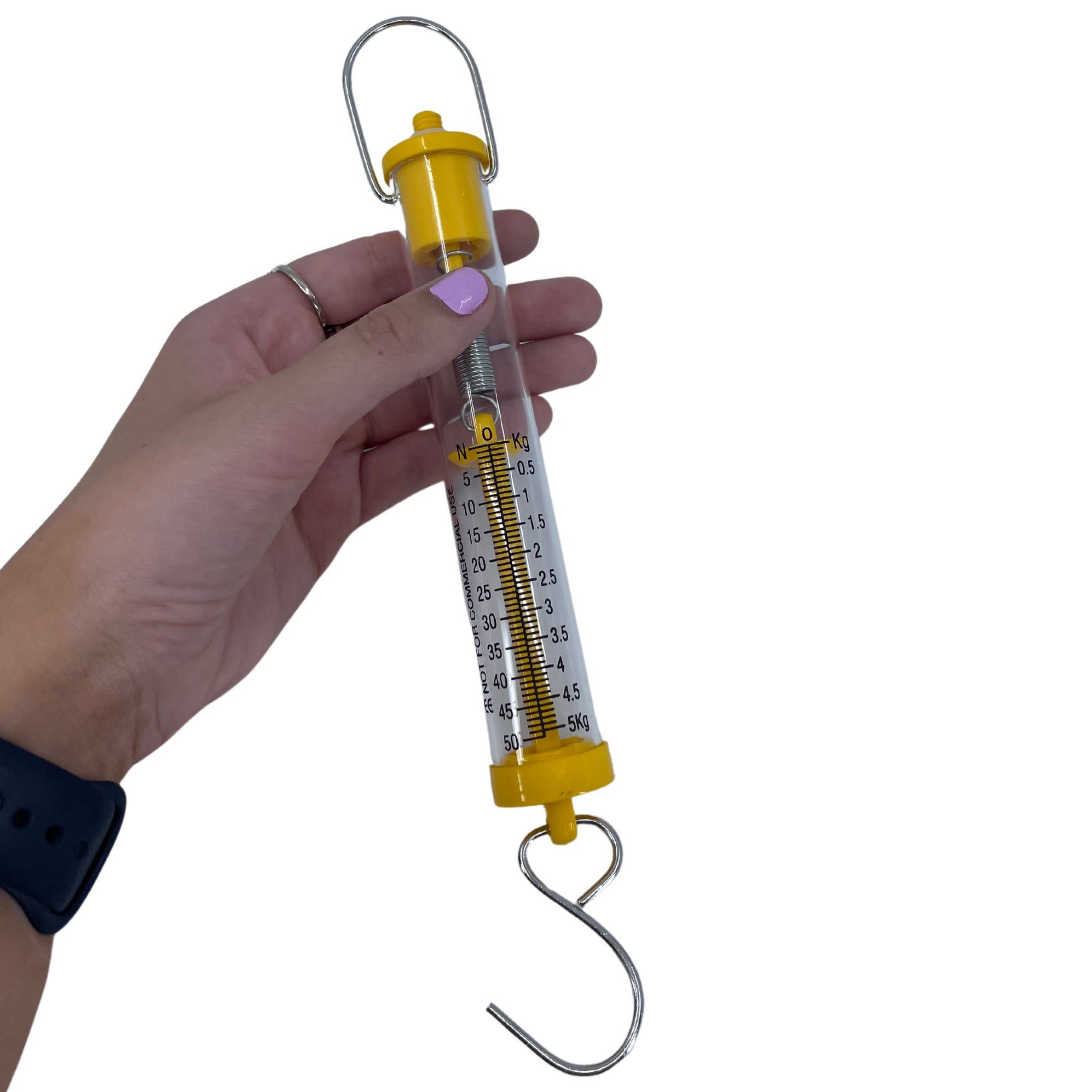 Eisco Labs - Acrylic Tubular Spring Scale (Dynamometer) 50N/5kg Capaci ...