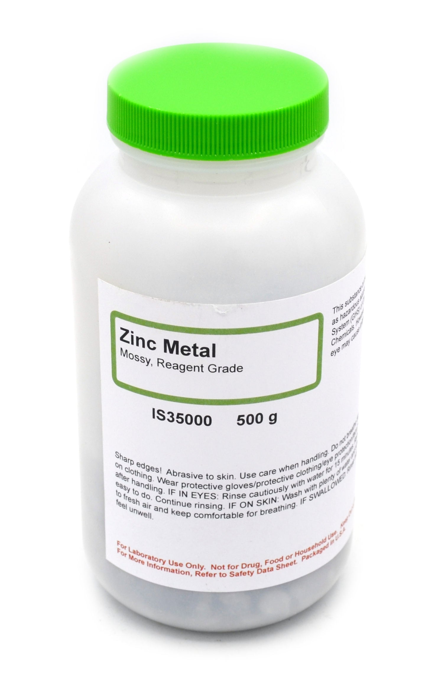 Zinc Metal, 500g - Mossy - Reagent-Grade - The Curated Chemical Collec ...