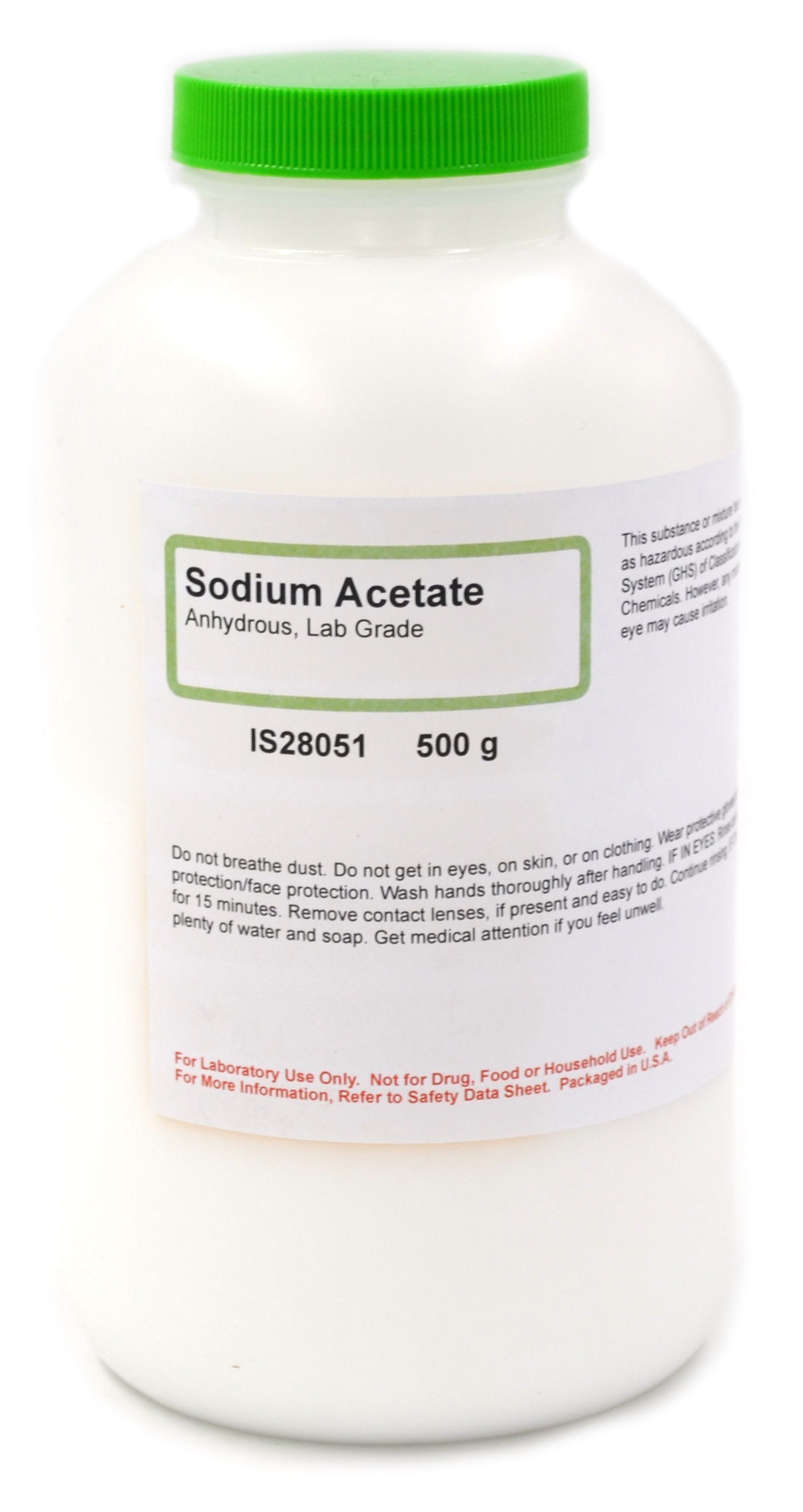 Lab-Grade Anhydrous Sodium Acetate, 500g — hBARSCI