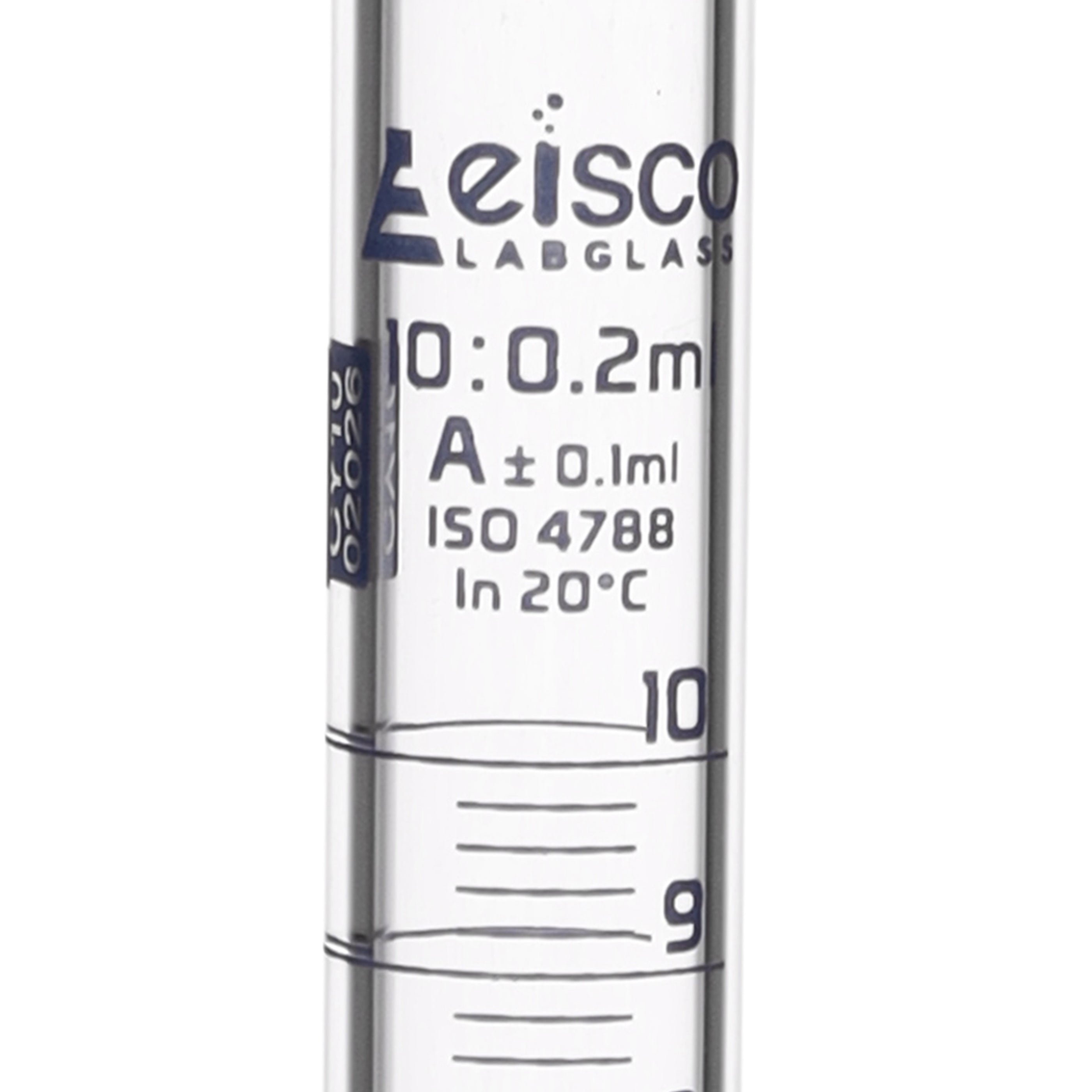 Graduated Cylinder, 10ml - Class A - Blue Graduations - Round Base ...