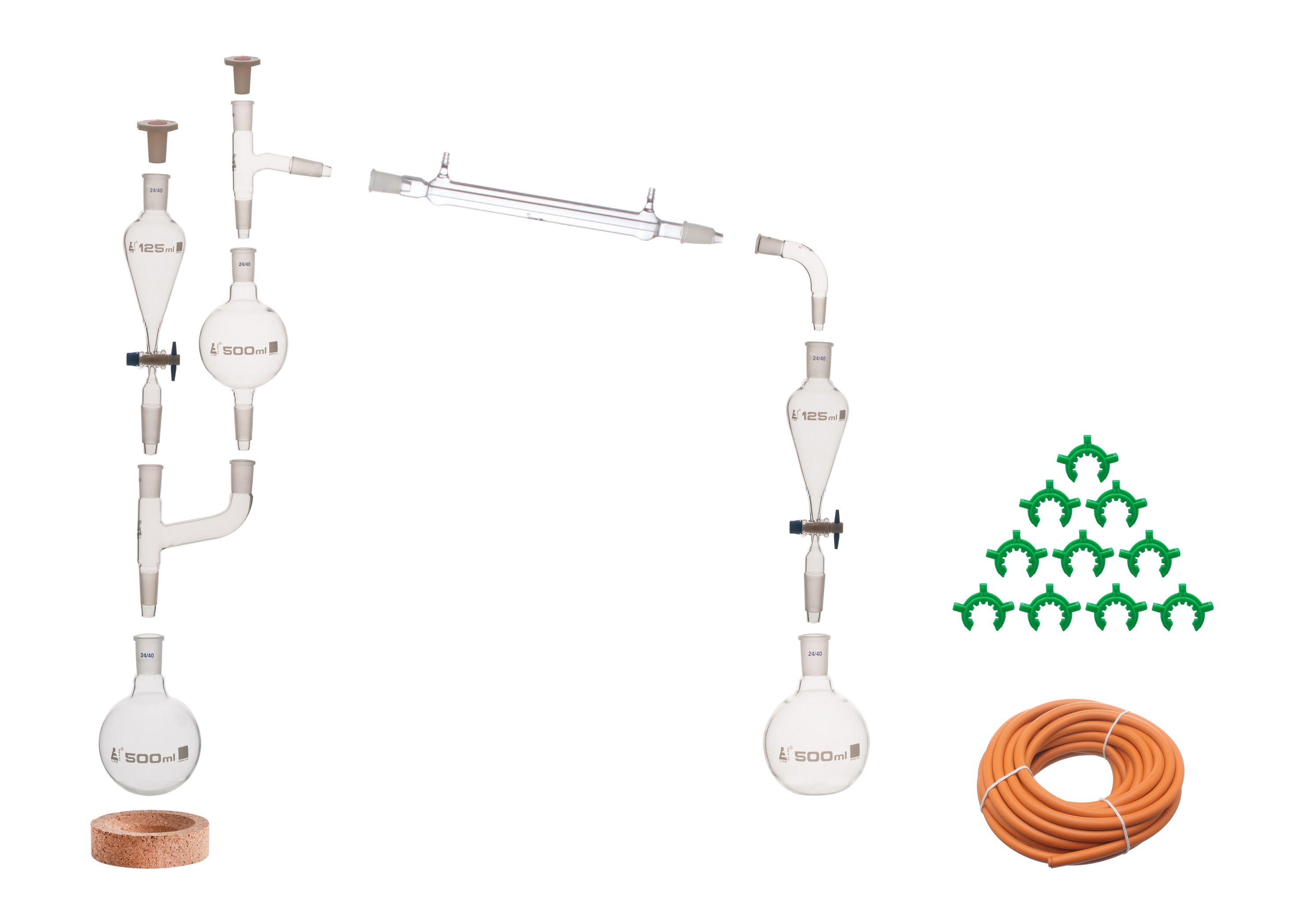 Essential Oils Extraction Apparatus Set, 23 Pieces - Steam Distillation ...