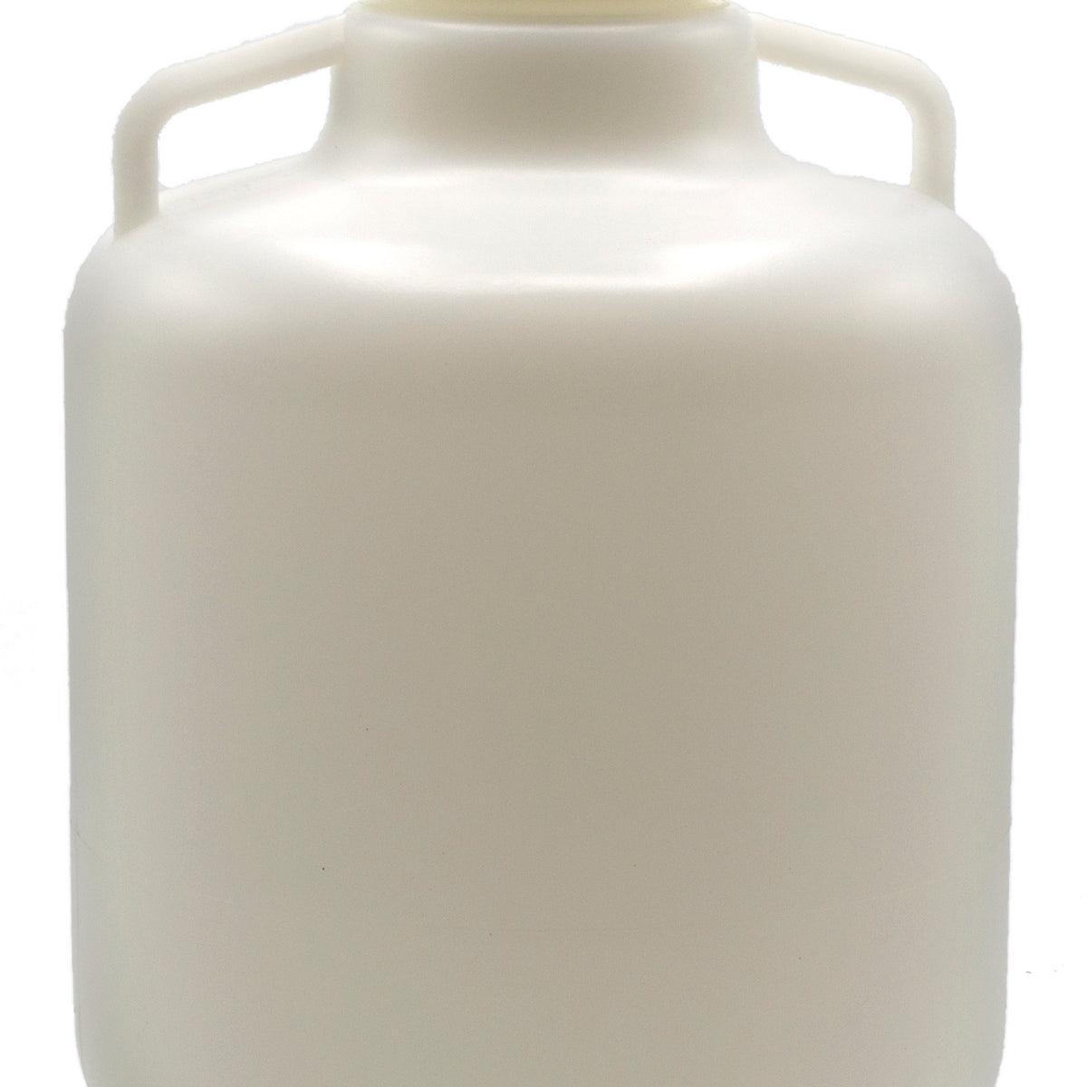 10 Liter (2.6 Gallon) Carboy Jug with Gasket Cap, White Premium Polypr ...