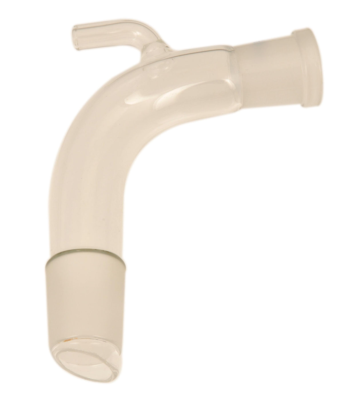 Receiver Adaptor, Bend with Vent - 19/26 - Borosilicate Glass — hBARSCI