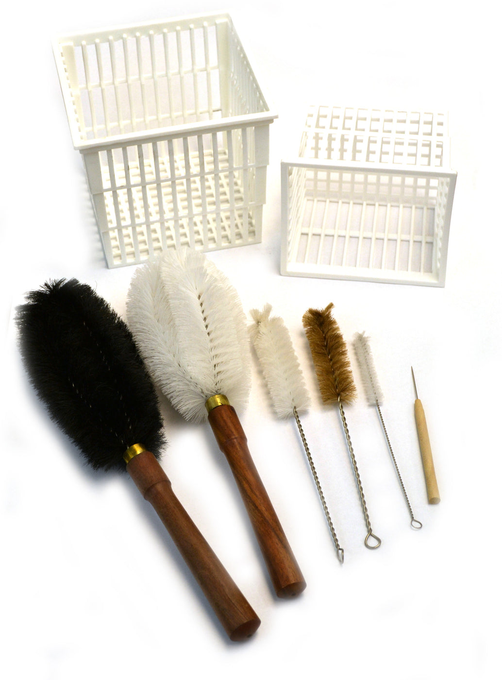 8 Piece Parts washer Cleaning Kit - Baskets and Brushes — hBARSCI