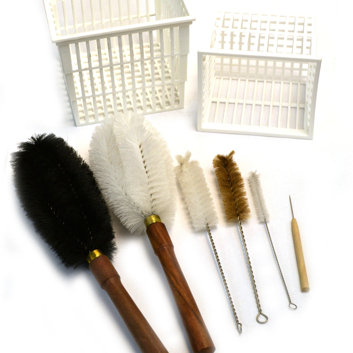 8 Piece Parts washer Cleaning Kit - Baskets and Brushes — hBARSCI