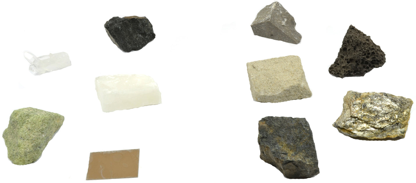 Rock/Mineral Matching Game - Set of 10 Rock and Mineral Specimens — hBARSCI