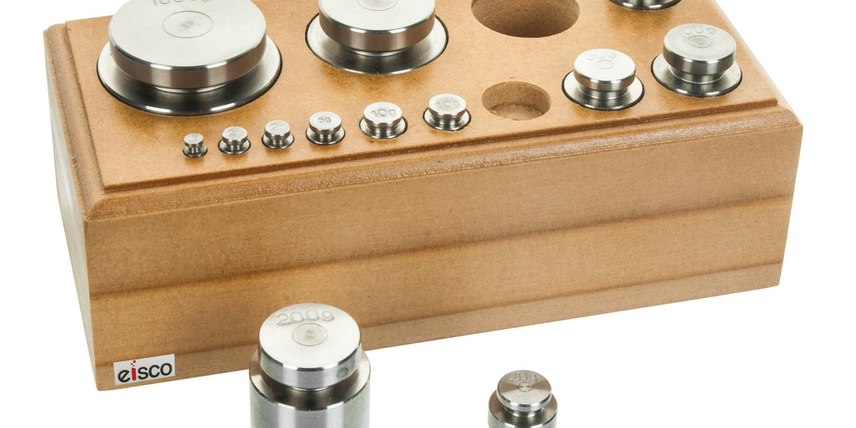 Eisco Labs Balance Weight Set - Stainless Steel, capacity 2000gm — hBARSCI