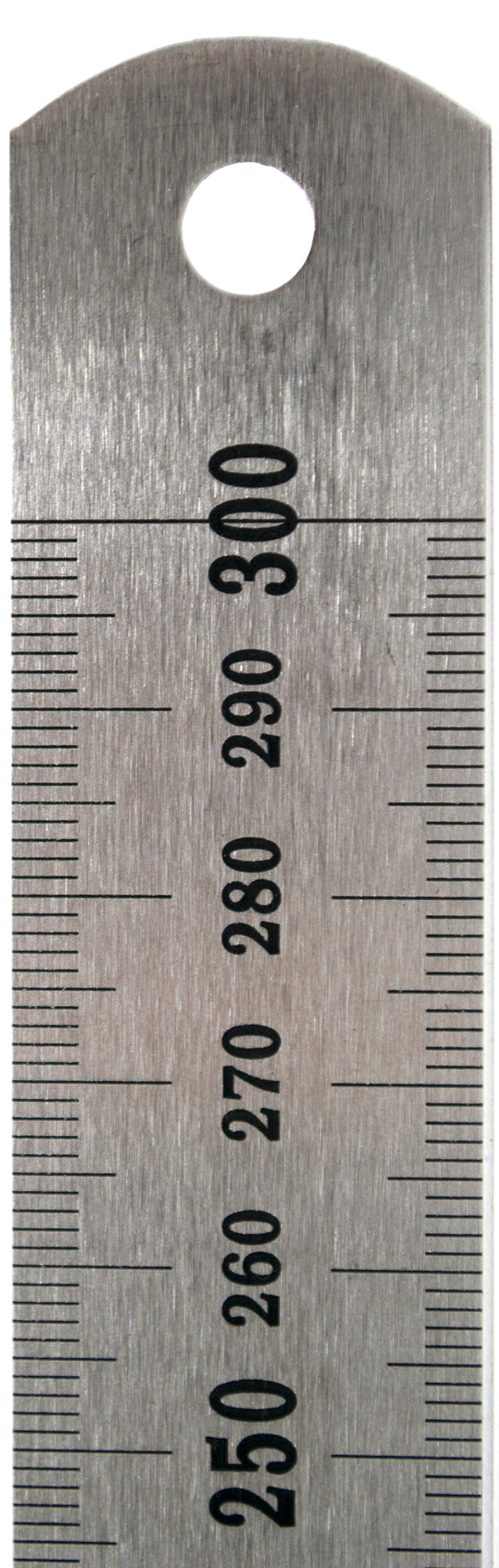 30cm Stainless Steel Ruler with Stamped mm and cm Graduations — hBARSCI