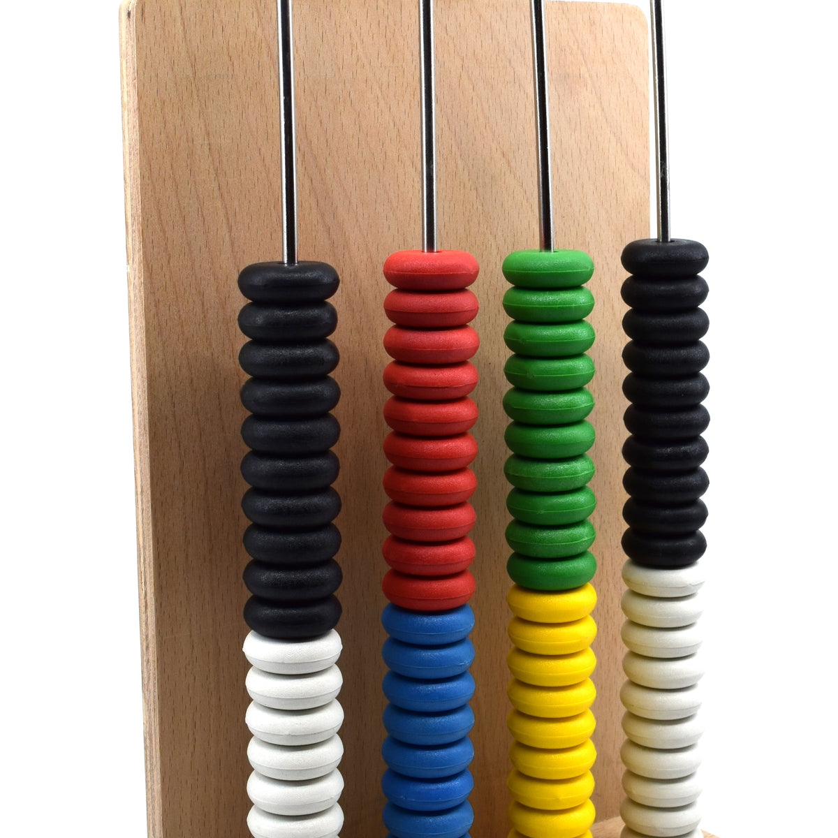 Abacus, 4 U-shaped steel wires, Wooden Frame, Arithmetic Tool — hBARSCI