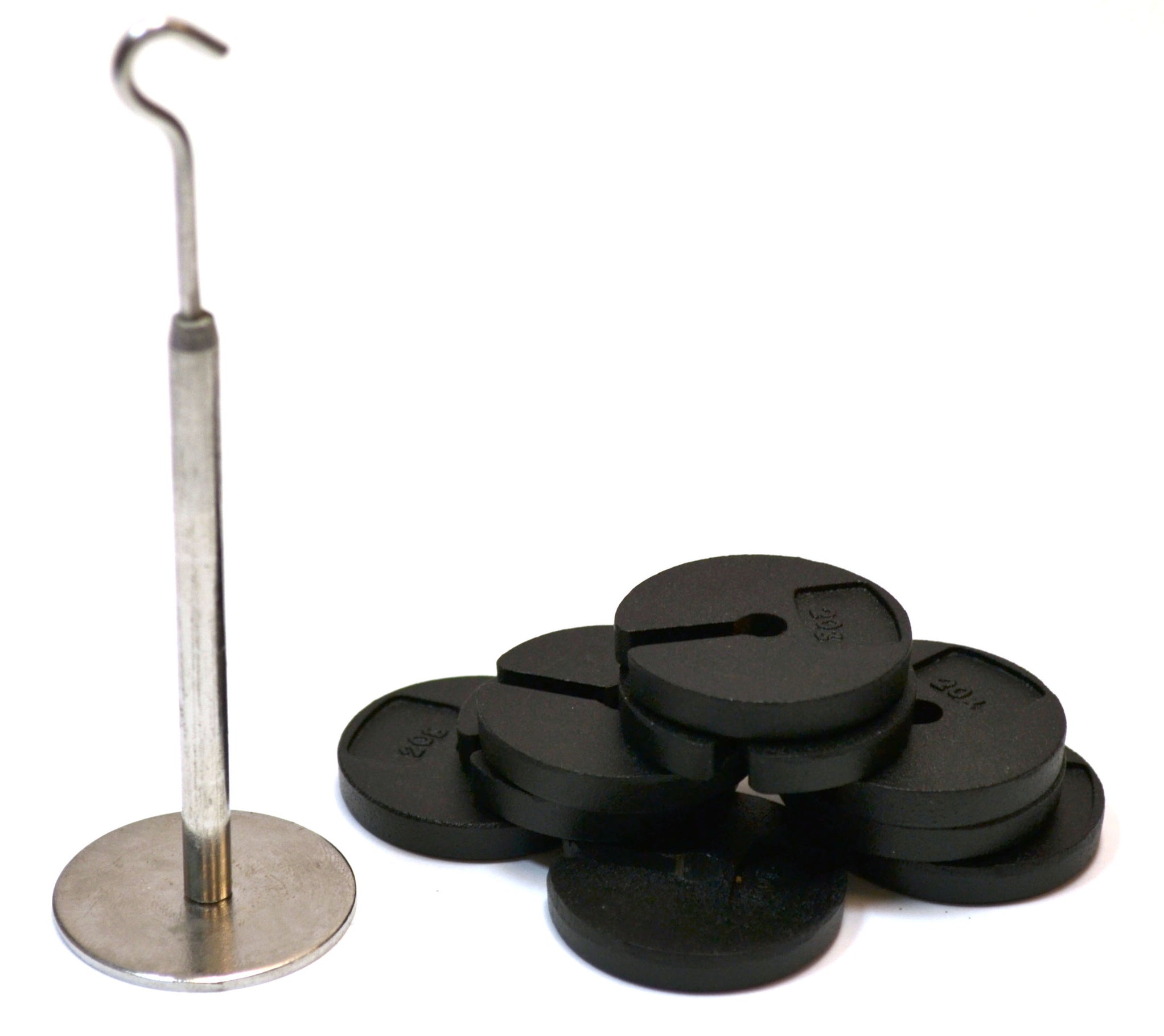 Set of 9 20g Weights on Hanger - For Physics Experiments — hBARSCI