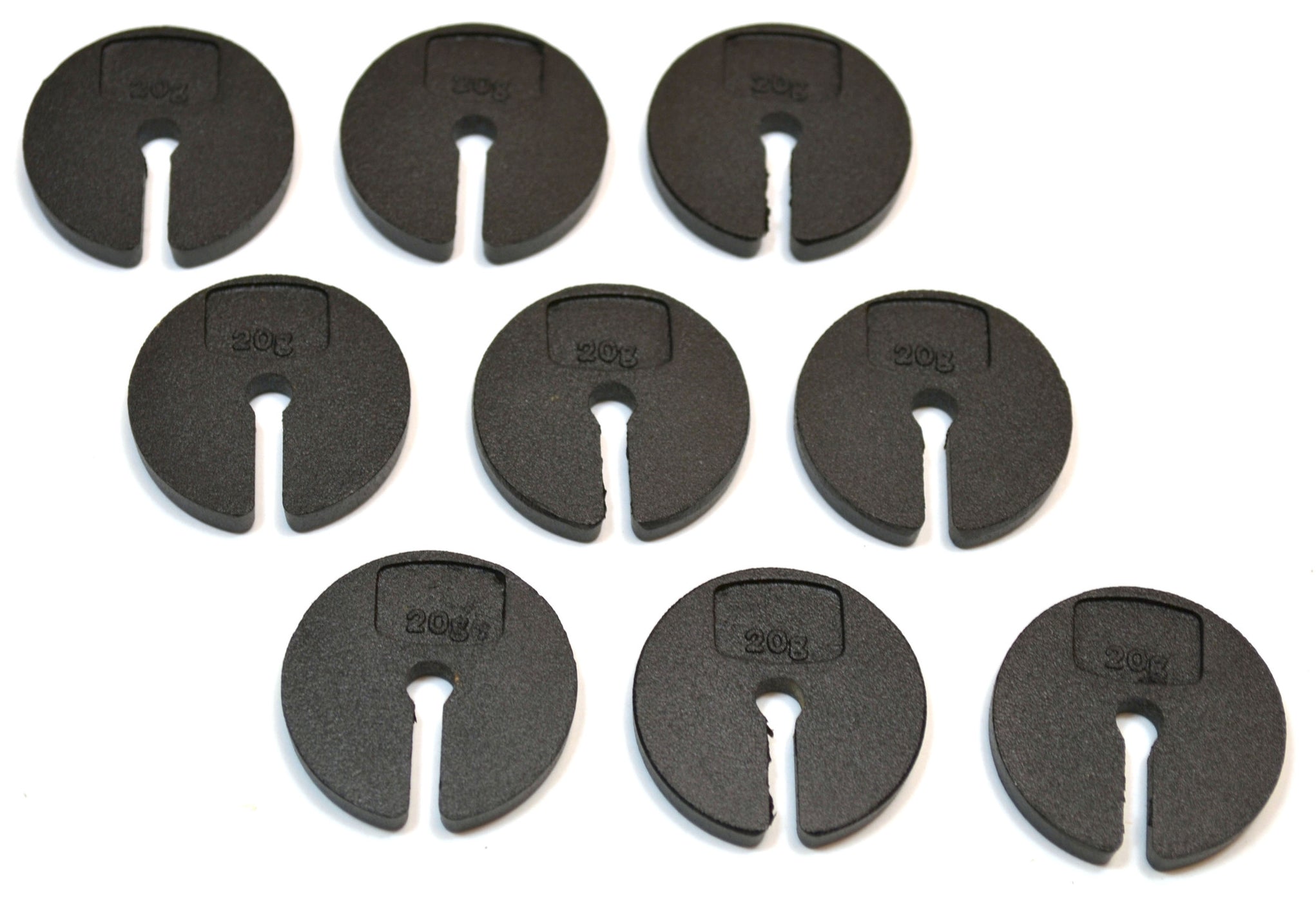 Set of 9 20g Weights on Hanger - For Physics Experiments — hBARSCI