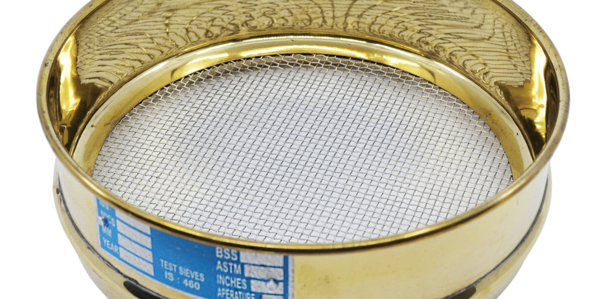 Test Sieve, 8 Inch - Full Height - ASTM No. 10 (2.0mm) - Brass & Stain ...