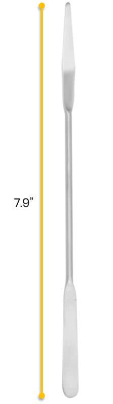 Semi-Micro Spatula, 7.9 Inch - Dual Blade, Rounded End & Tapered End ...
