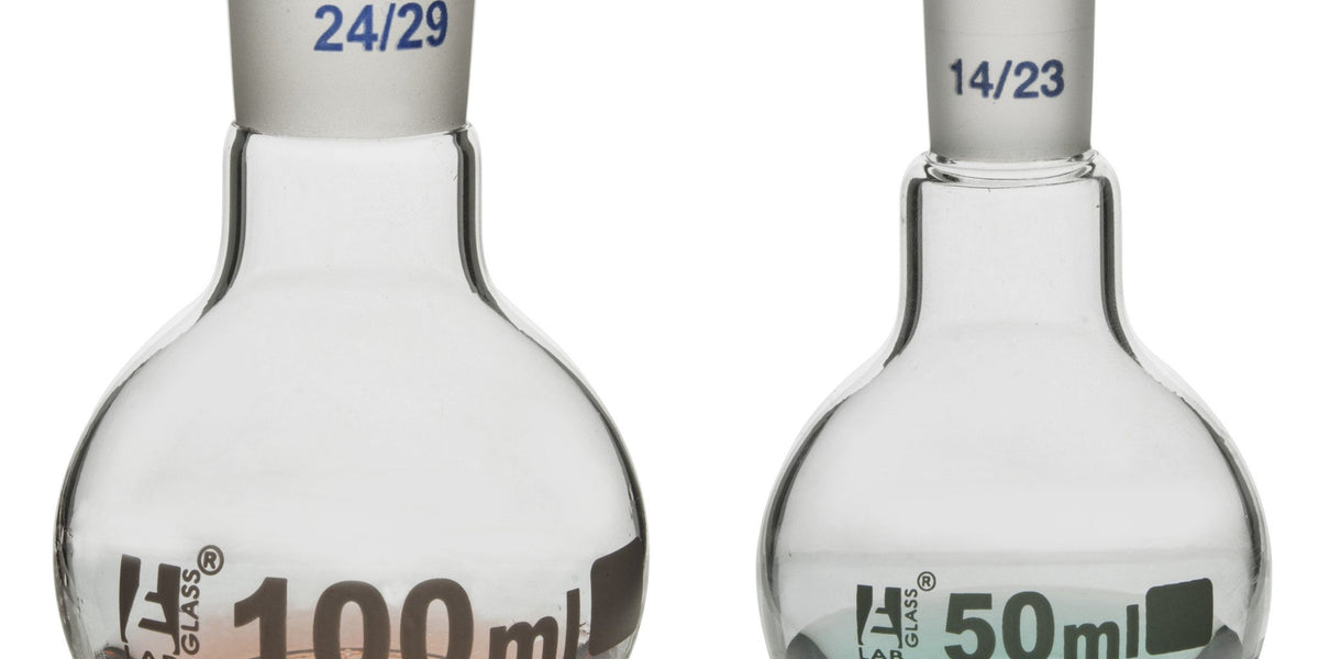 Boiling Flask with Joint, 50ml - 29/32 Socket Size - Flat Bottom — hBARSCI