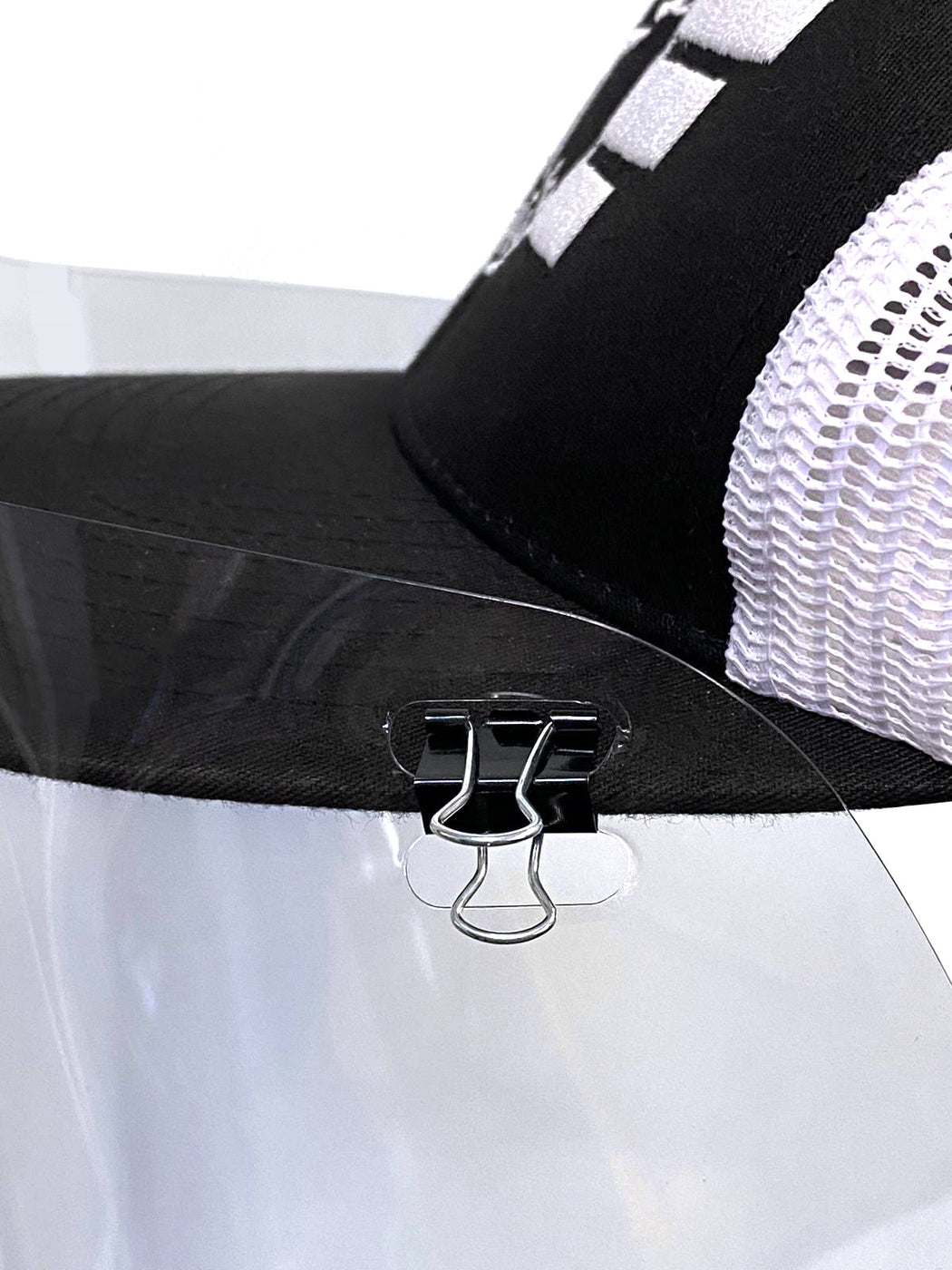 Emergency Temporary Face Shield - Designed to be Clipped to Baseball C ...