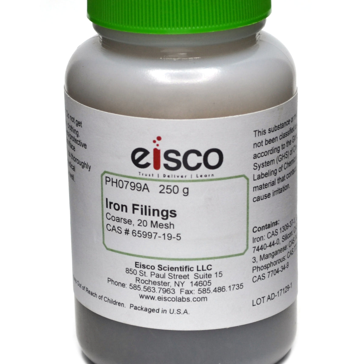 EISCO Coarse Iron Fillings, 250g — hBARSCI