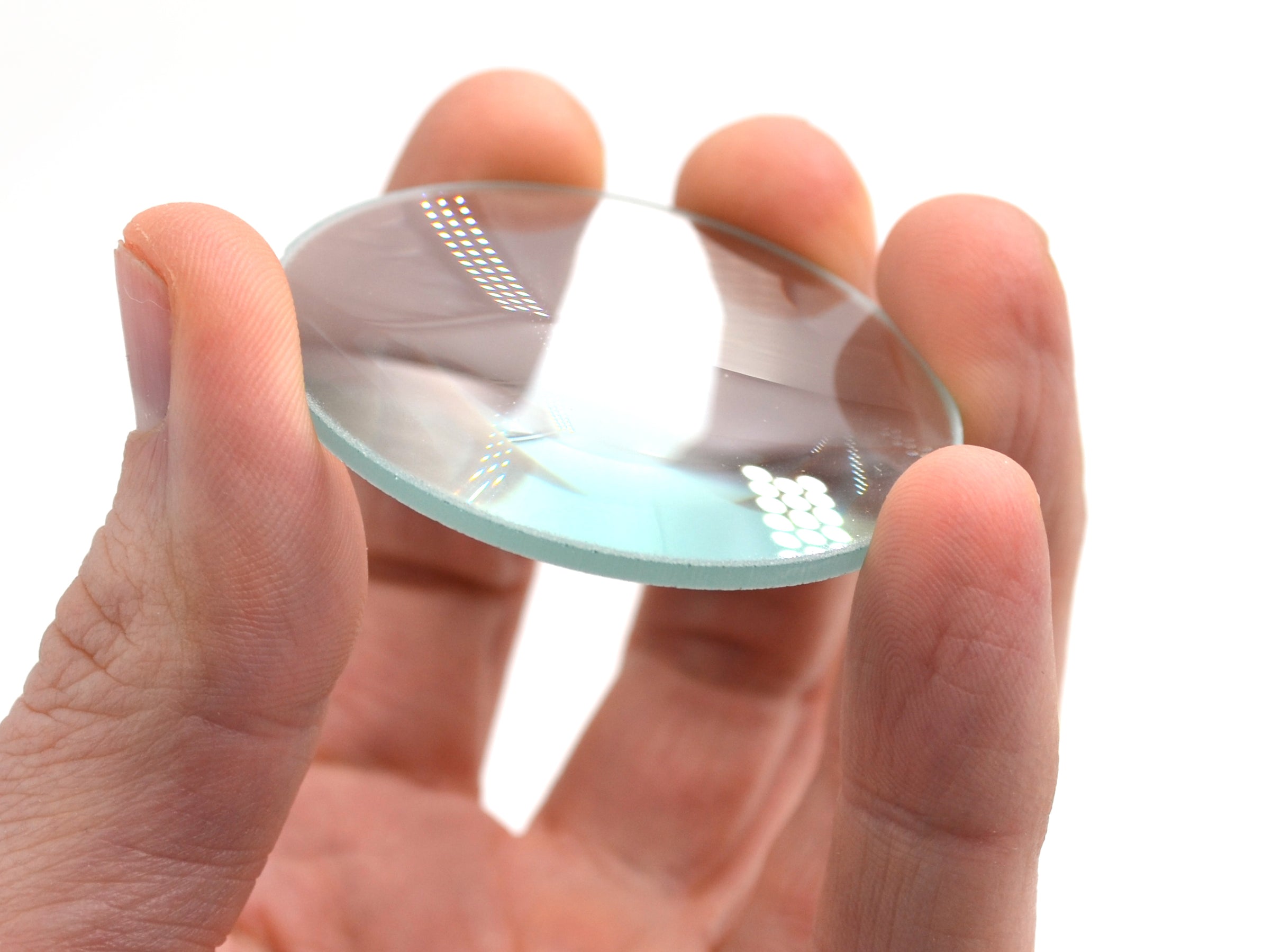 Round Double Convex High Optical Purity Glass Lens - 2" (50mm) Diamete ...