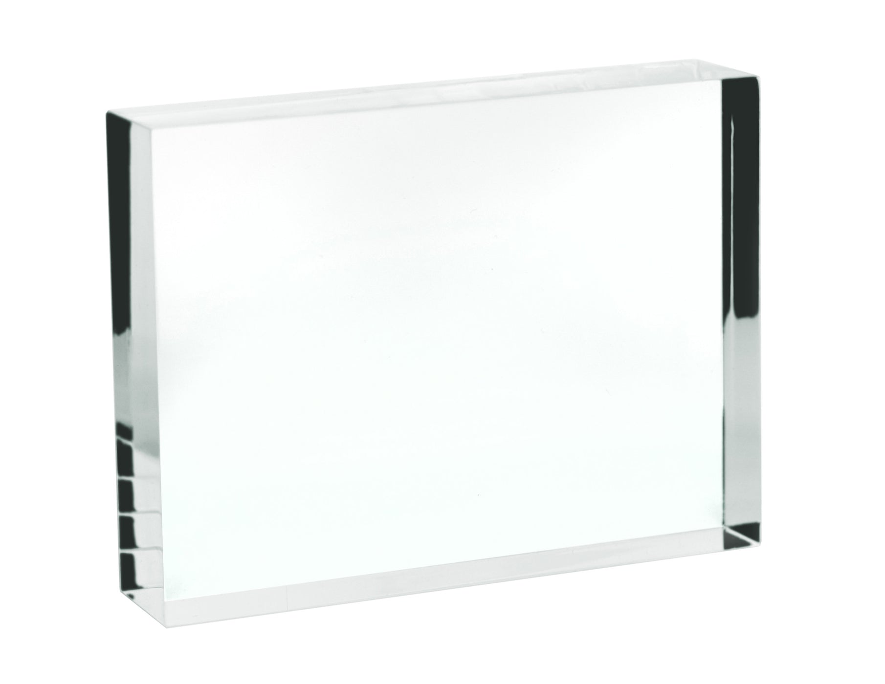 Rectangular Refraction Block, 125mm x 65mm x 18mm - Acrylic — hBARSCI