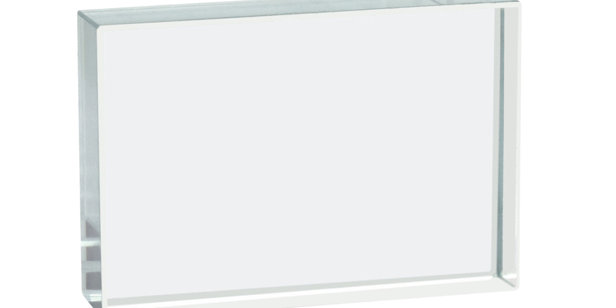 Rectangular Refraction Block, 75mm x 50mm x 12mm - Optical Glass — hBARSCI