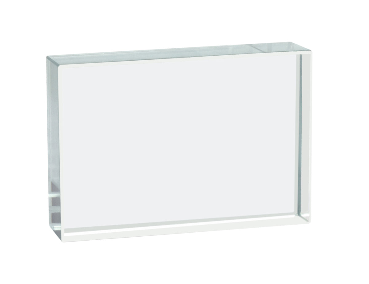 Rectangular Refraction Block, 75mm x 50mm x 12mm - Optical Glass — hBARSCI