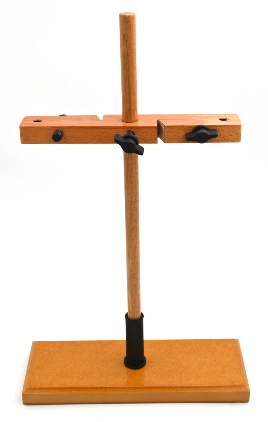 Double Burette Stand - Holds 2 x 10mm Burettes - Hardwood — hBARSCI