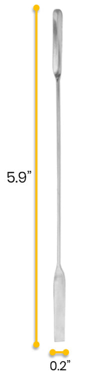 Stainless Steel Micro Spatula Reagent Scoop 6" long (150 mm) — hBARSCI