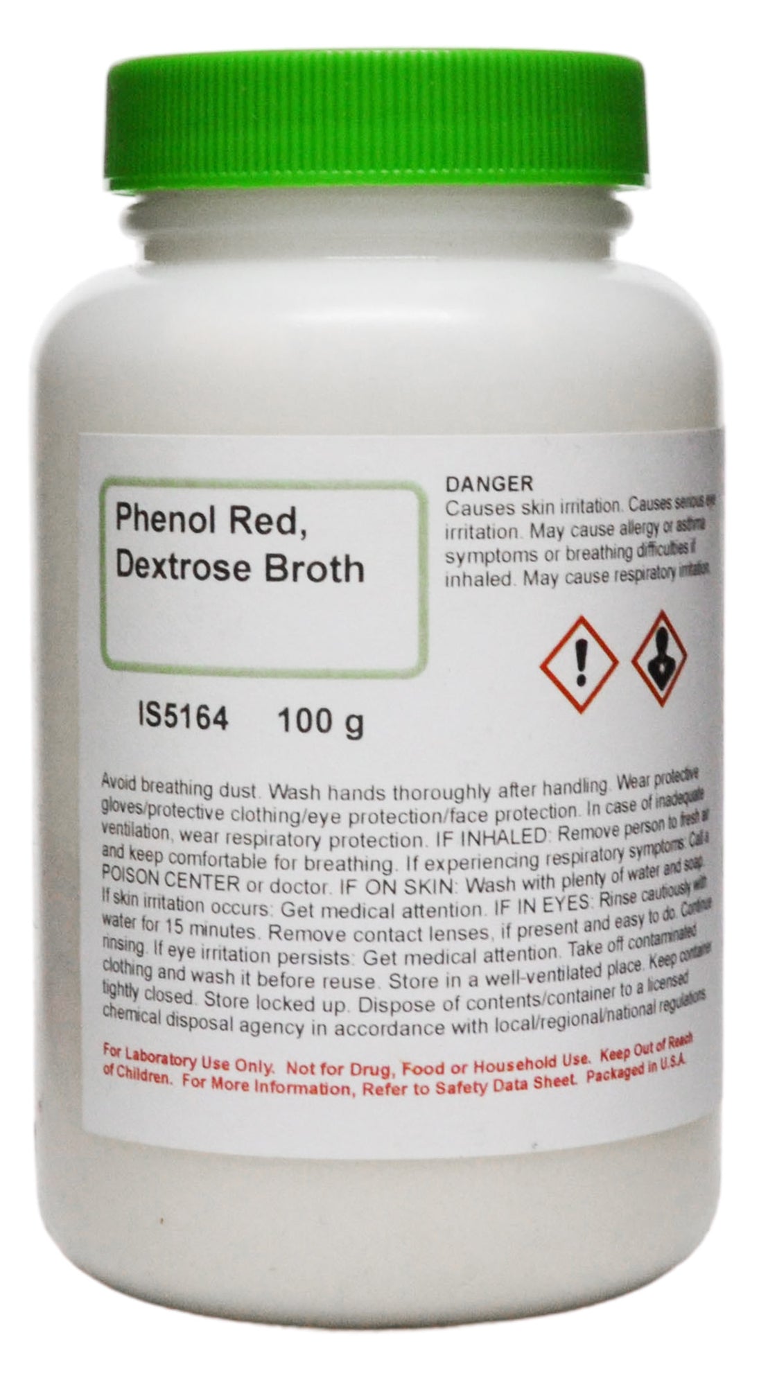 Phenol Red Dextrose Broth - 100g — hBARSCI
