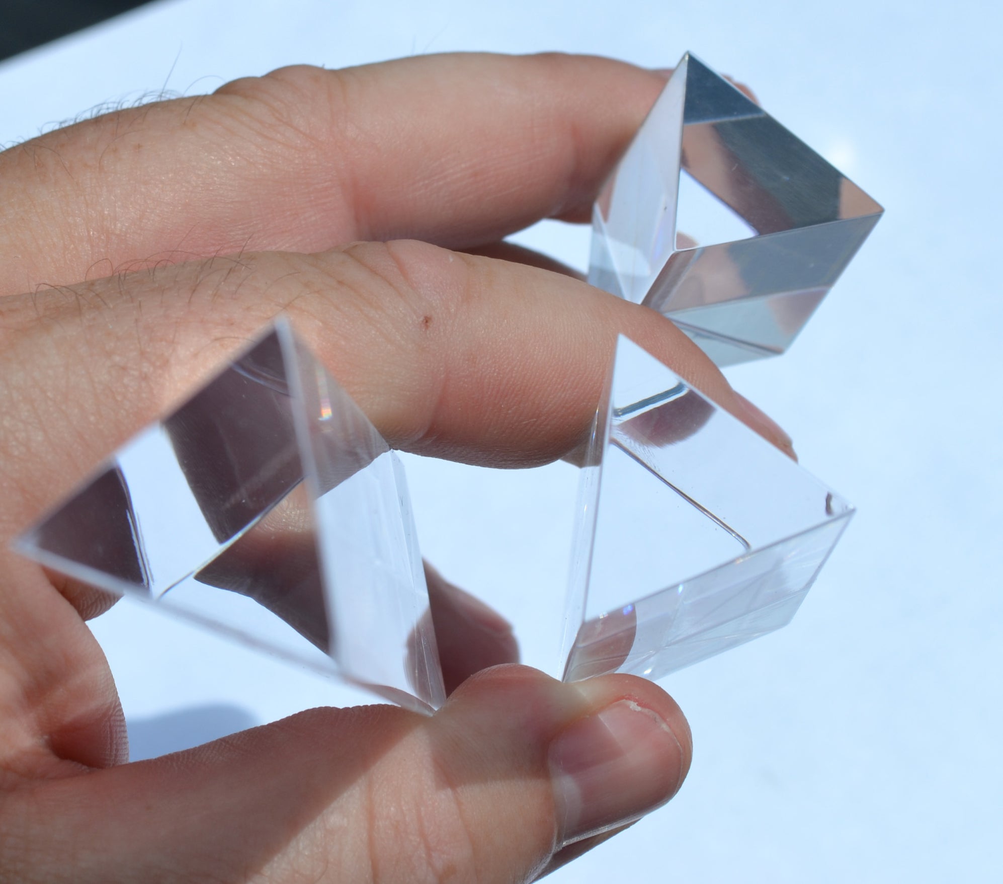 Equilateral Acrylic Prisms for Sale: Set of 3 in 25, 50, 100mm Lengths ...