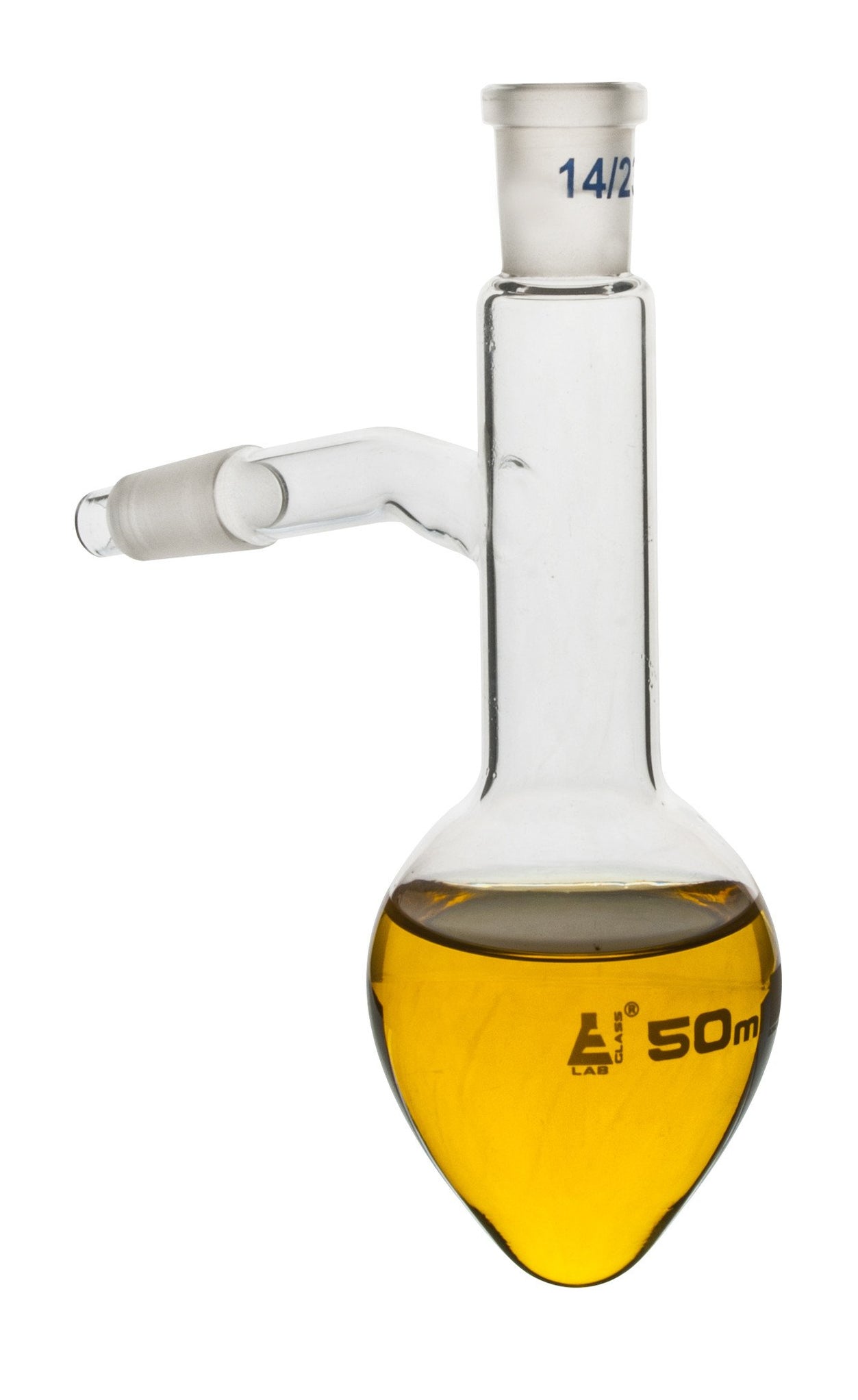 Distilling Flask, 10ml, 14/23 Sockets - Boro. 3.3 Glass, Pear Shape ...