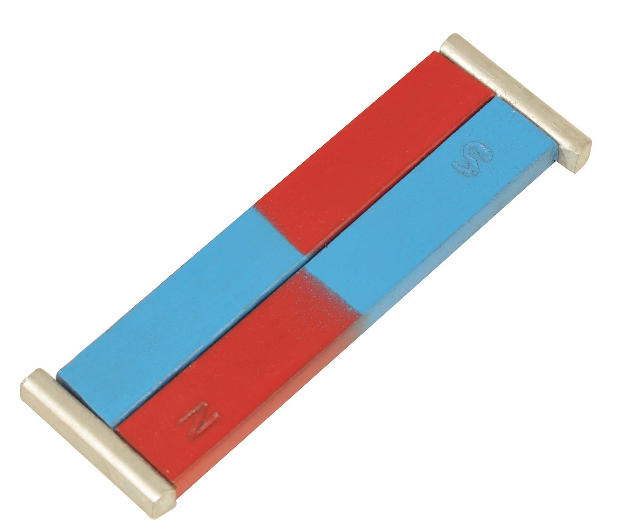 Eisco Labs Painted Blue/Red Bar Magnets - Chrome Steel, 100 x 12 x 5 m ...