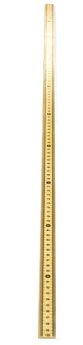 Meter Stick (Pack of 5) Single Sided Hardwood Metric Meter Stick with ...