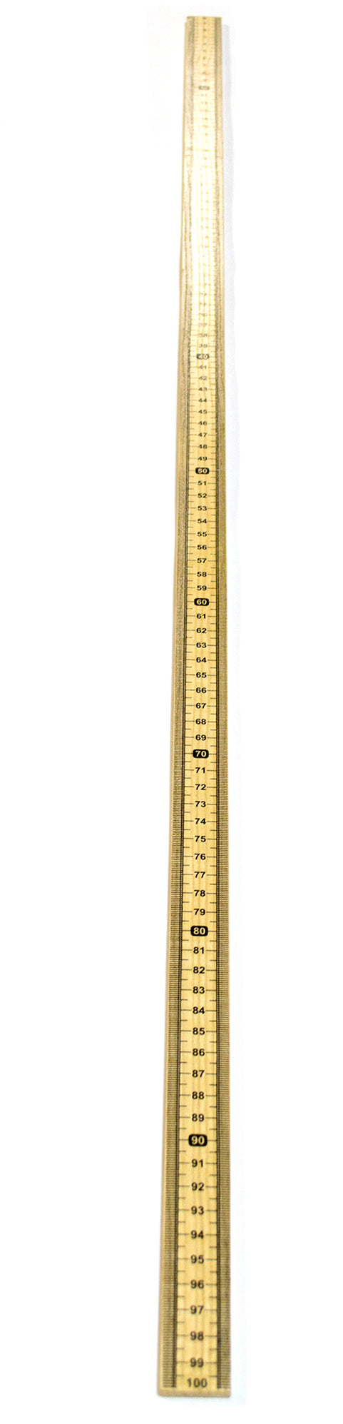 Meter Stick (Pack of 5) Single Sided Hardwood Metric Meter Stick with ...