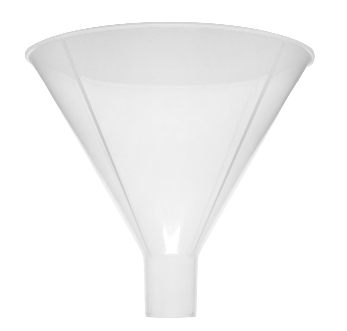 Powder Funnel, 4" (100mm) - Parallel Stem - Polypropylene - Eisco Labs ...