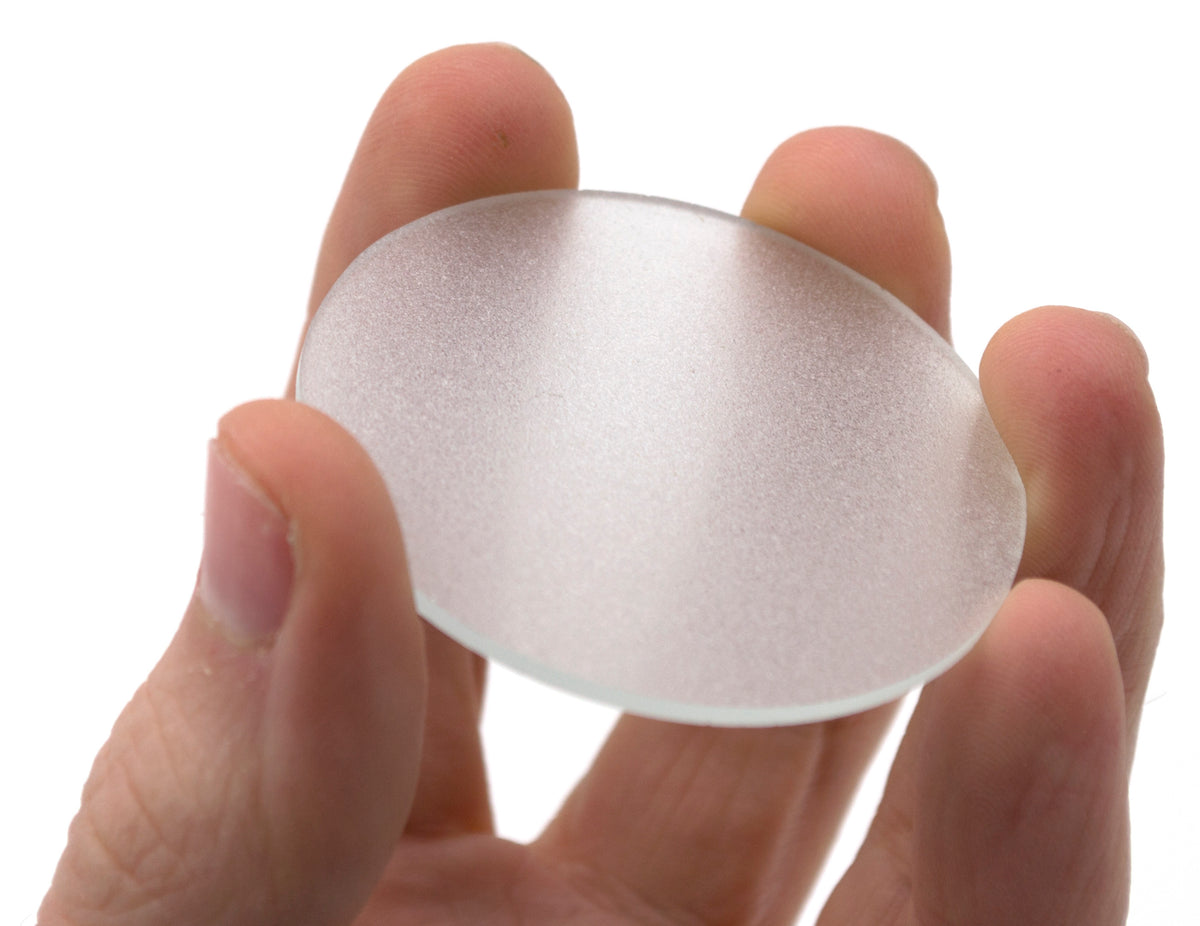 2" (5cm) Frosted Glass Circular Beaker/Jar Cover, 1.7mm Thick — hBARSCI