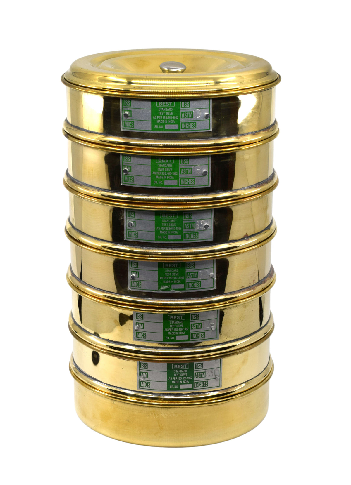 Test Sieves, 8" - ASTM No. 10, 18, 35, 60, 120 & 230 — hBARSCI