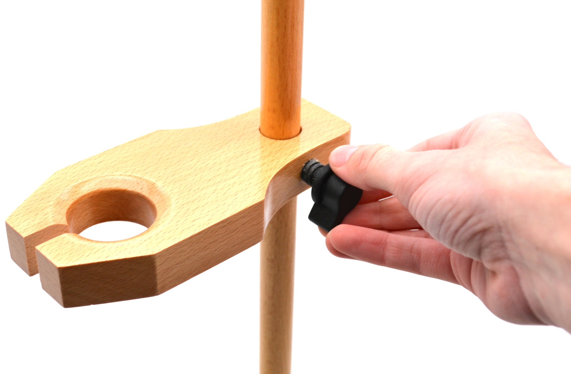 Single Funnel Stands - Holds 1 Funnel - Hardwood — hBARSCI