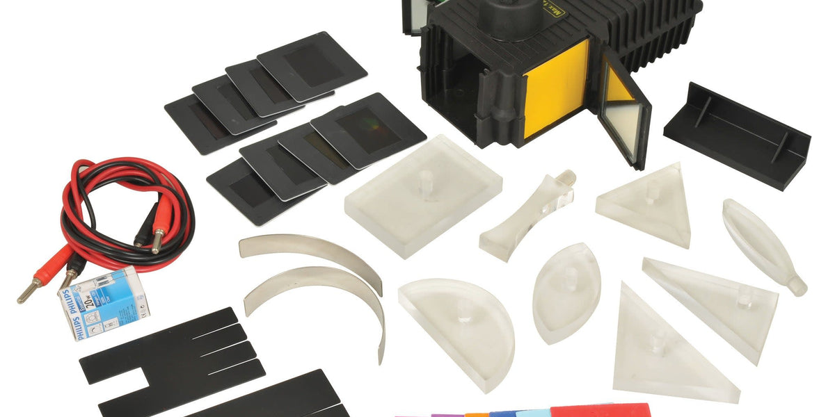 Deluxe Optics Kit - Ray Box, 29 Optical Components & Manual - hBARSCI