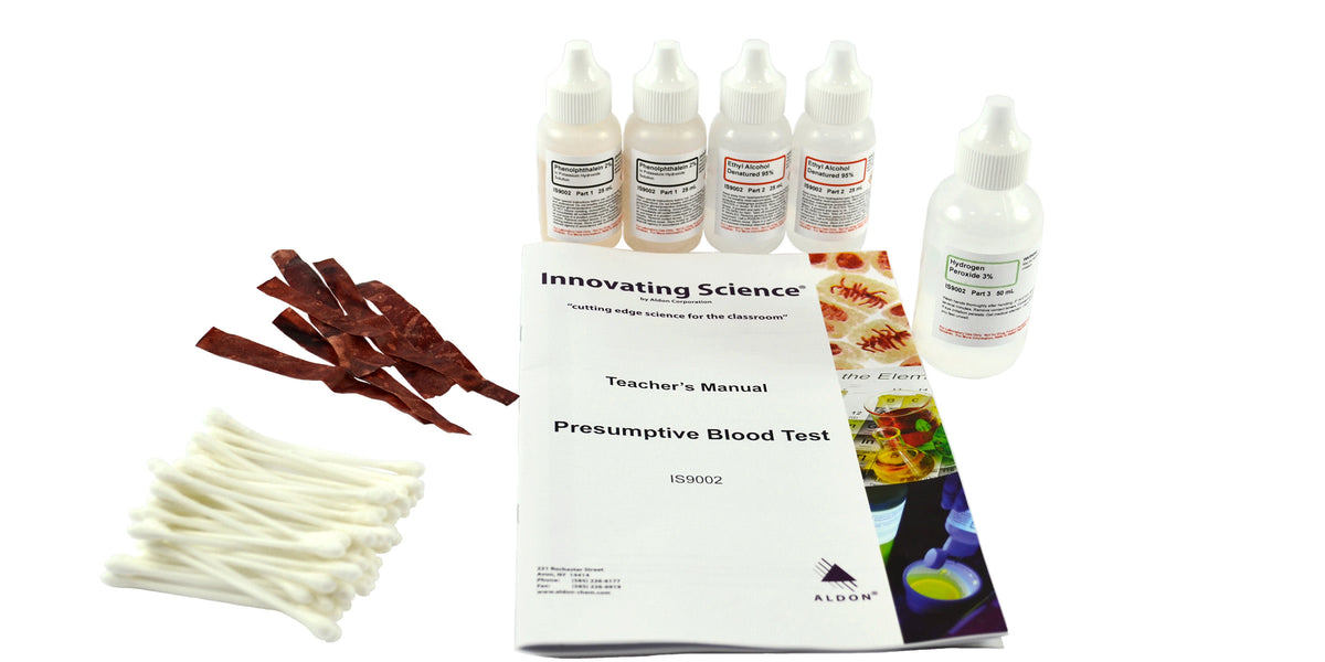 Forensic Chemistry: Presumptive Blood Test Kit - 30 Tests — hBARSCI