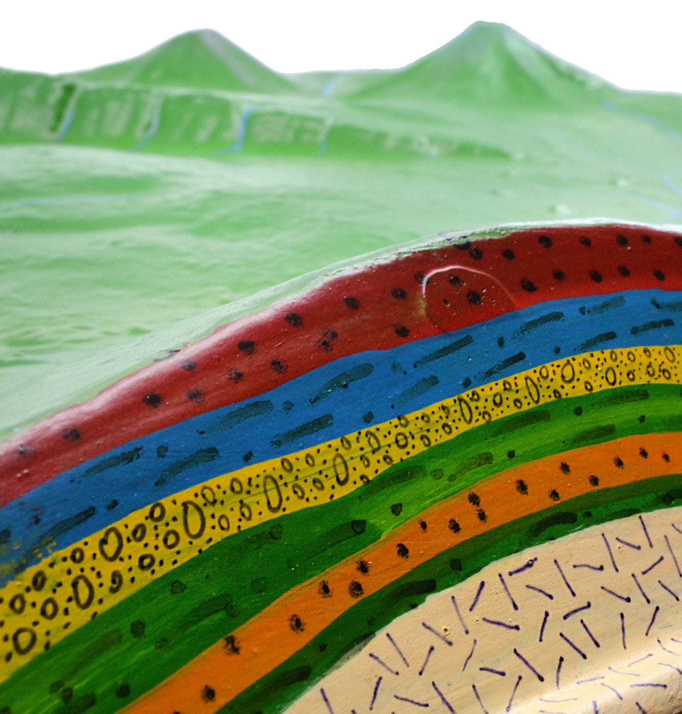 2 Piece Comparative Terrain Landform Models, 23.5 Inch — hBARSCI