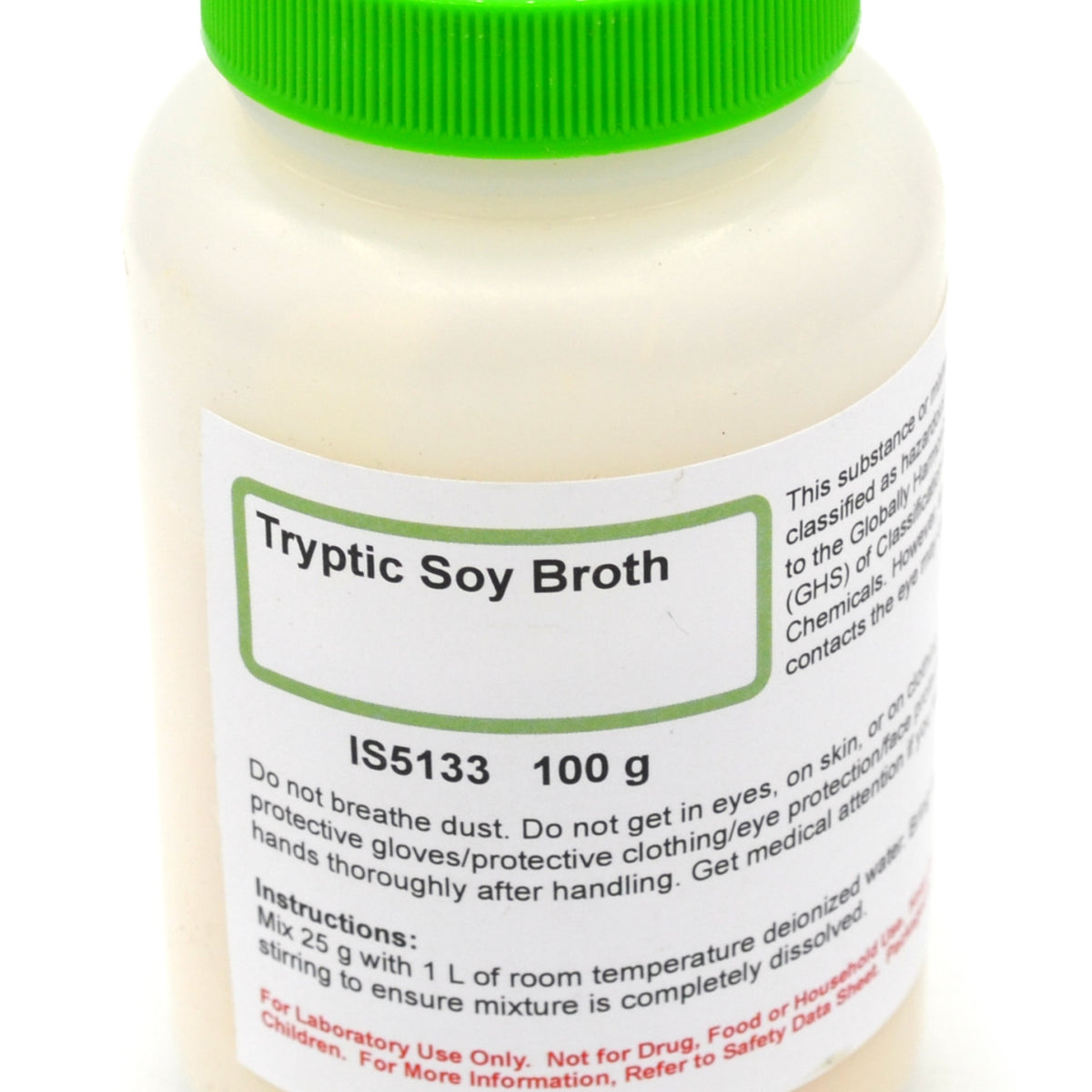 Tryptic Soy Broth (TSB) Powder, 100g – Selective Growth Medium - Innov ...